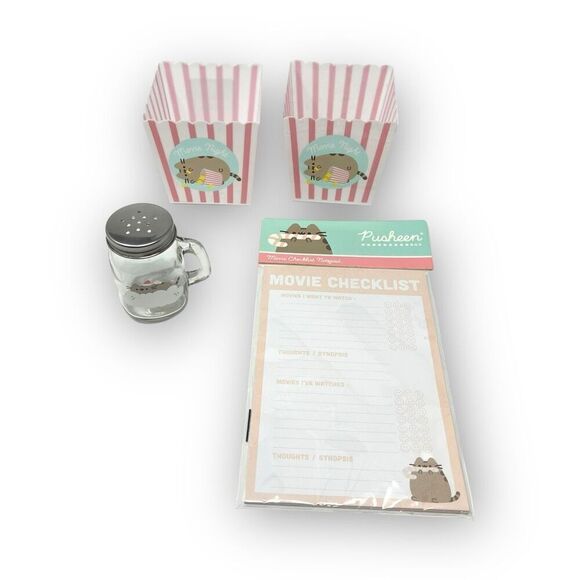 Pusheen | Accents | Pusheen The Catmovie Night Popcorn Buckets Notepad ...